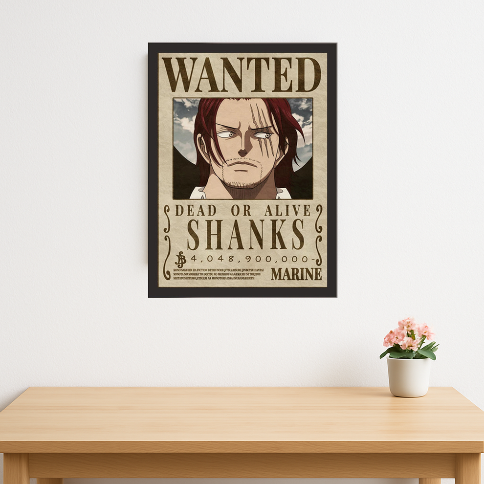 Shanks wanted poster – Otakukulture