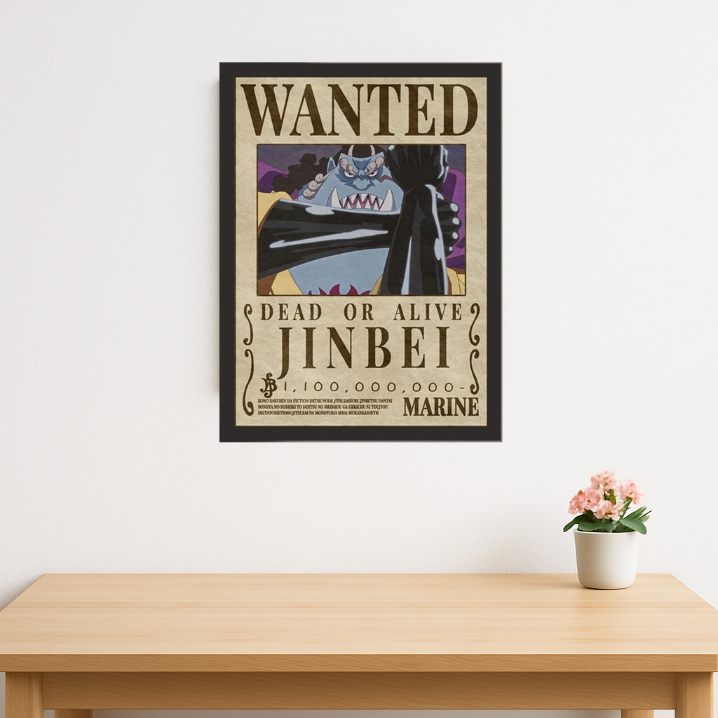 Jinbei wanted poster – Otakukulture