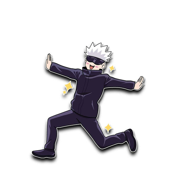 Gojo Running peeker Sticker – Otakukulture