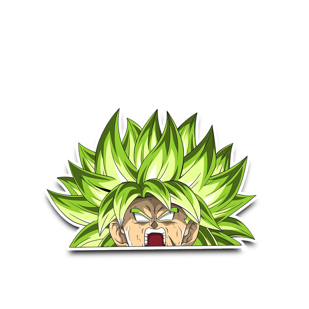 Broly peeker Sticker – Otakukulture