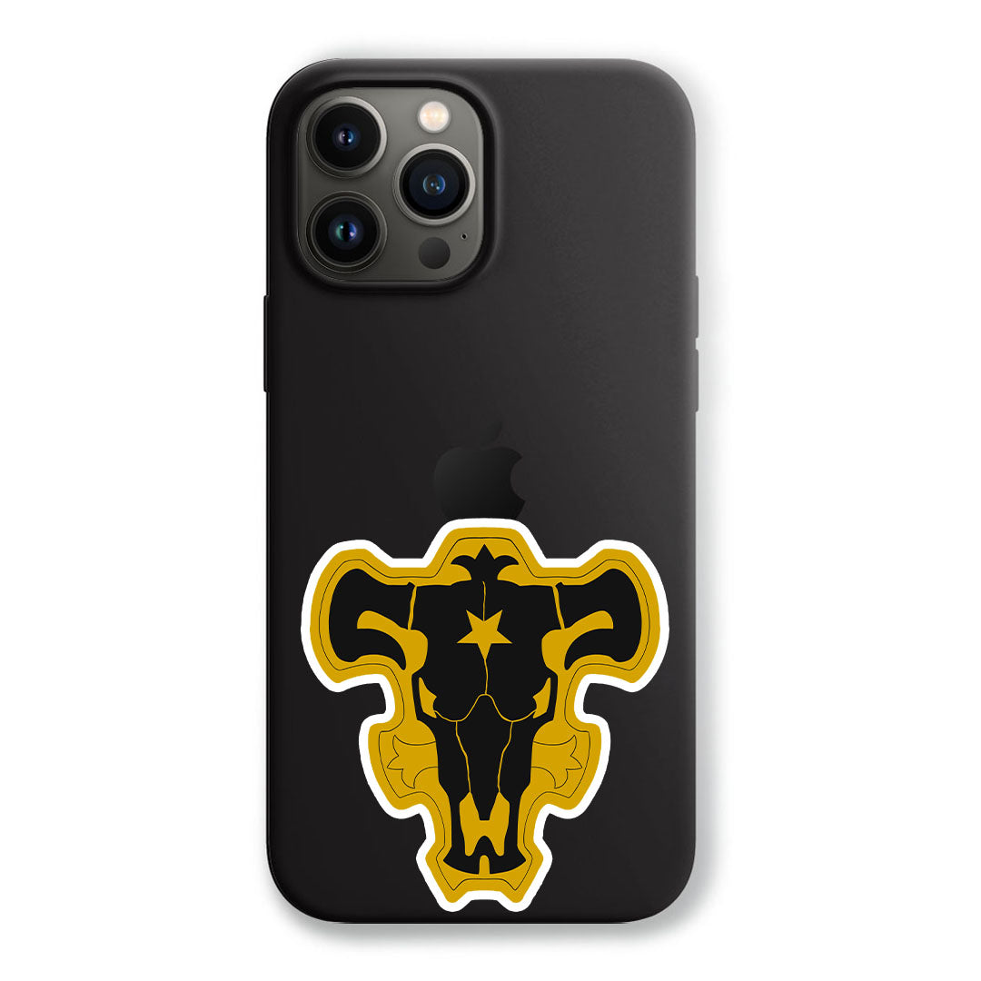 Black bull peeker Sticker – Otakukulture